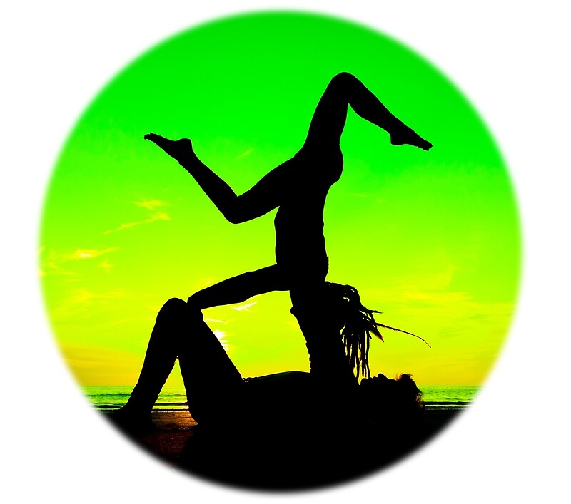 "Acro Sunset Silhouette " by SadSacDesigns | Redbubble