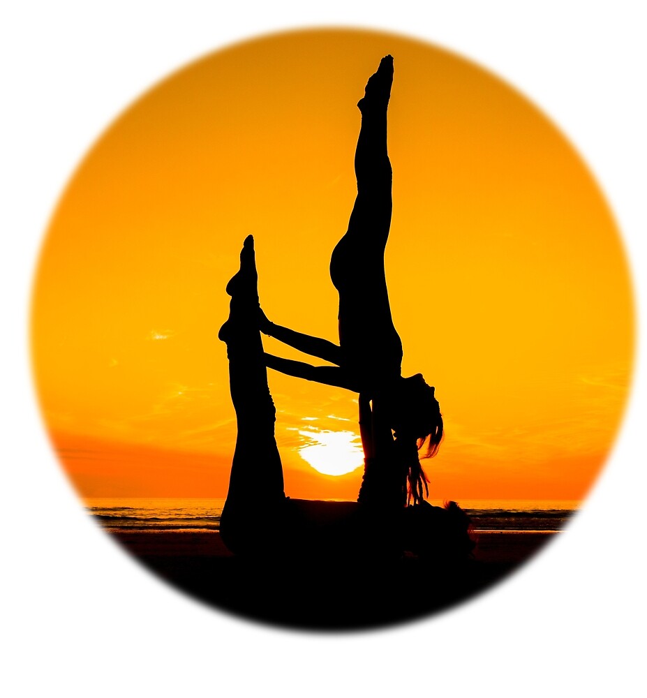 "Acro Sunset Silhouette " by SadSacDesigns | Redbubble