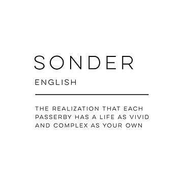 "Sonder Definition" Art Print for Sale by wisemagpie | Redbubble