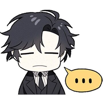 "jumin han mystic messenger sticker" Sticker by dxvale | Redbubble