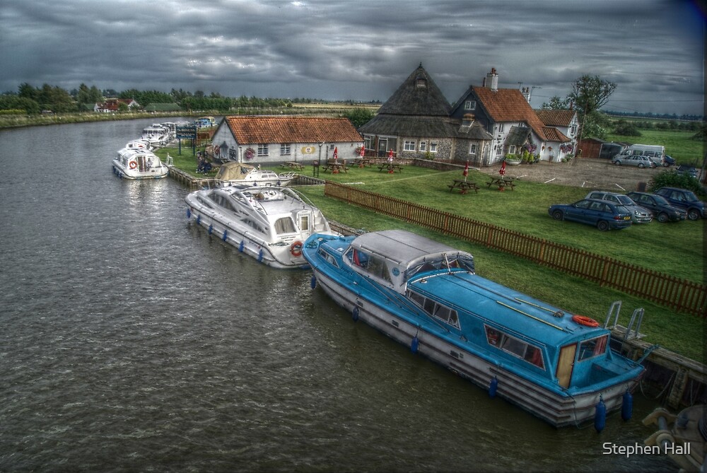 "River Bure and Bridge Inn, near Acle, Norfolk Broads" by Stephen Hall ...