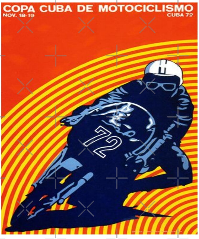 "Vintage motorcycle racing poster 72" by fil00 | Redbubble