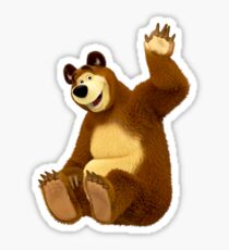 Masha And The Bear Stickers | Redbubble