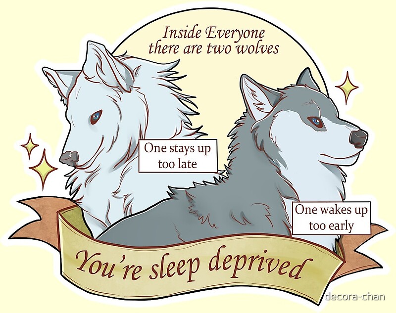 "Meme Two Wolves" by decora-chan | Redbubble