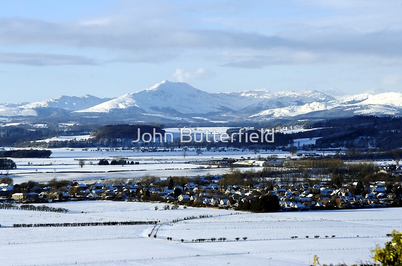 "Ben Ledi and Bridge of Allen Scotland in winter" by John Butterfield ...
