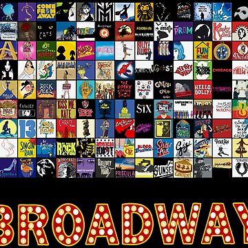 "Broadway Musical Theatre Logos - Hand Drawn" Poster for Sale by Maya G ...