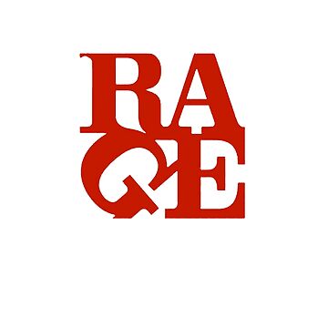 "Rage" Sticker for Sale by IndyTshirts | Redbubble