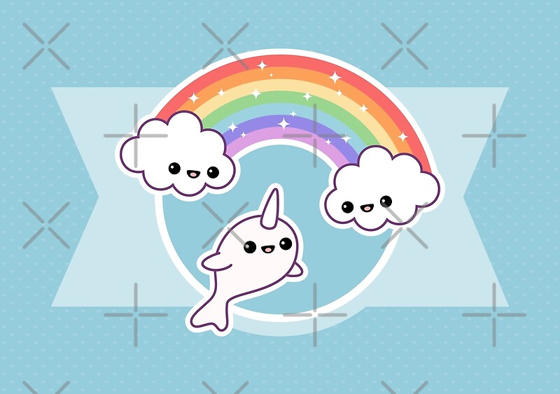 "Flying Narwhal" by sugarhai | Redbubble