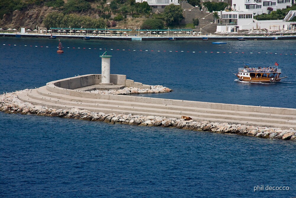 "Bodrum Marina And Breakwater Barrier" by phil decocco | Redbubble