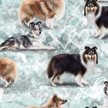 "The Shetland Sheepdog Sheltie" Mask for Sale by Elspeth Rose | Redbubble