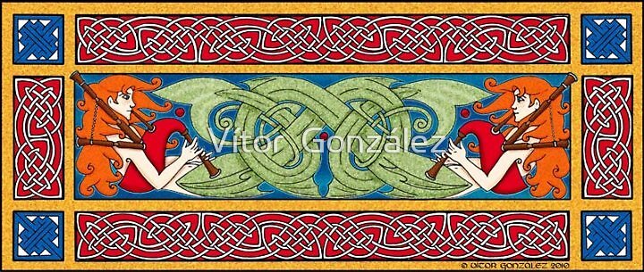 "Two Celtic Mermaids" by Vítor González | Redbubble