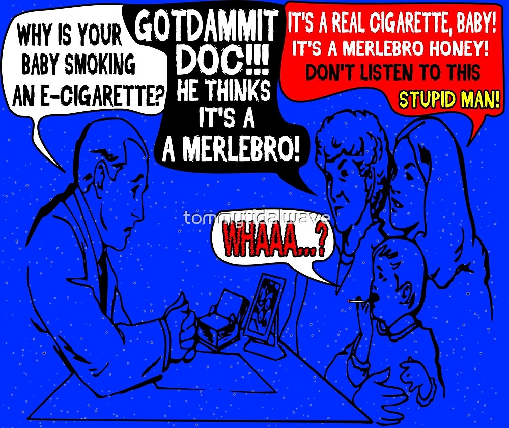 "Ridiculous Humor- Smoking Babies Comic" by tommytidalwave | Redbubble