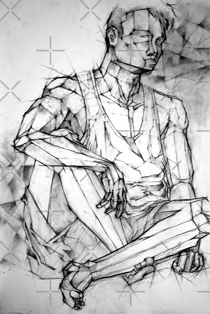 "Planar Analysis Sitting Pose" by emxacloud | Redbubble