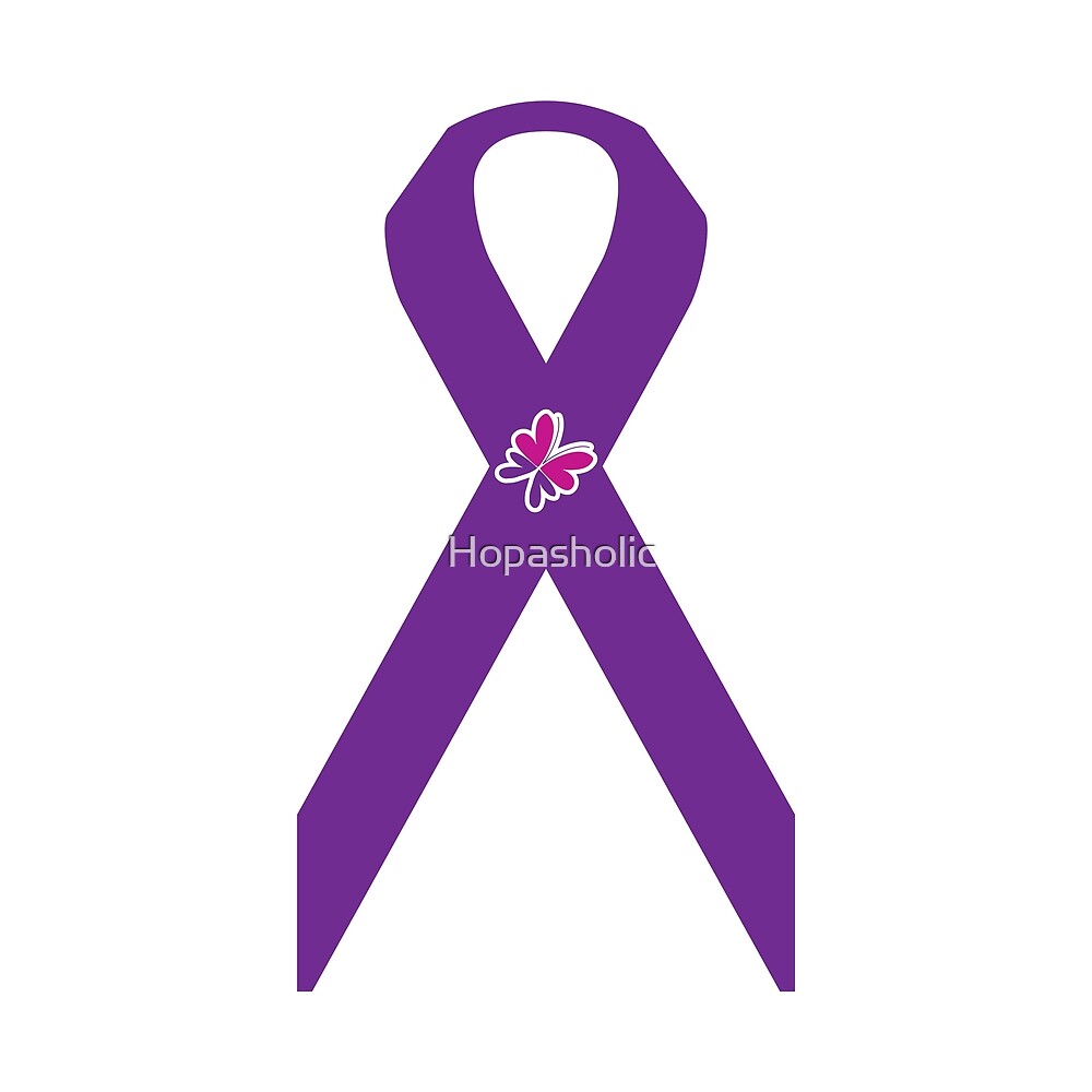 "Purple Ribbon and Butterfly - Fibromyalgia Awareness" by Hopasholic ...