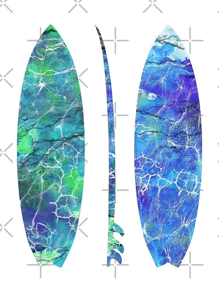 "Surfboard, Surf print, Ocean art" by Rosaliartbook | Redbubble