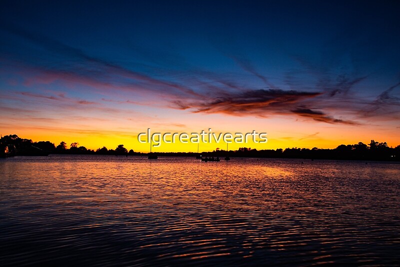 "Suffolk Sunset " by Claire Grasby | Redbubble