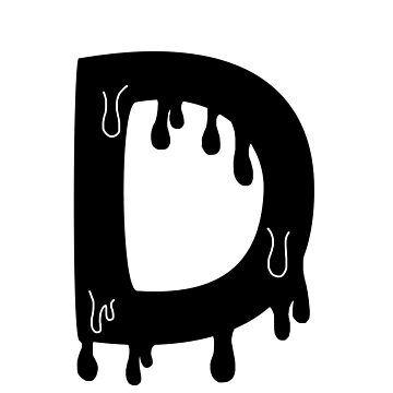 "Graffiti Drip Letter "D"" Sticker for Sale by SummerRonczka | Redbubble