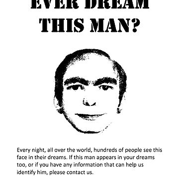 "Ever dream this man" Sticker for Sale by Geempah | Redbubble
