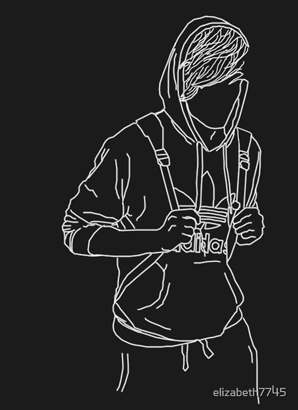 "Louis Tomlinson Outline" by elizabeth7745 | Redbubble
