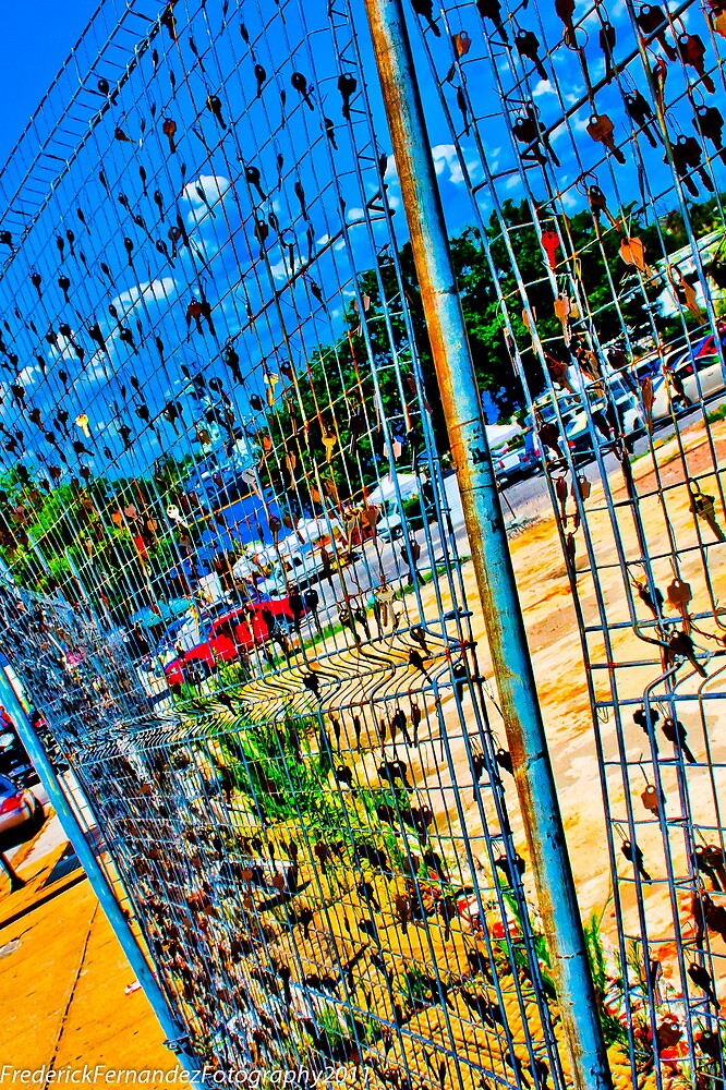 "Key Fence, Downtown Wilmington" by Frederick Fernandez | Redbubble