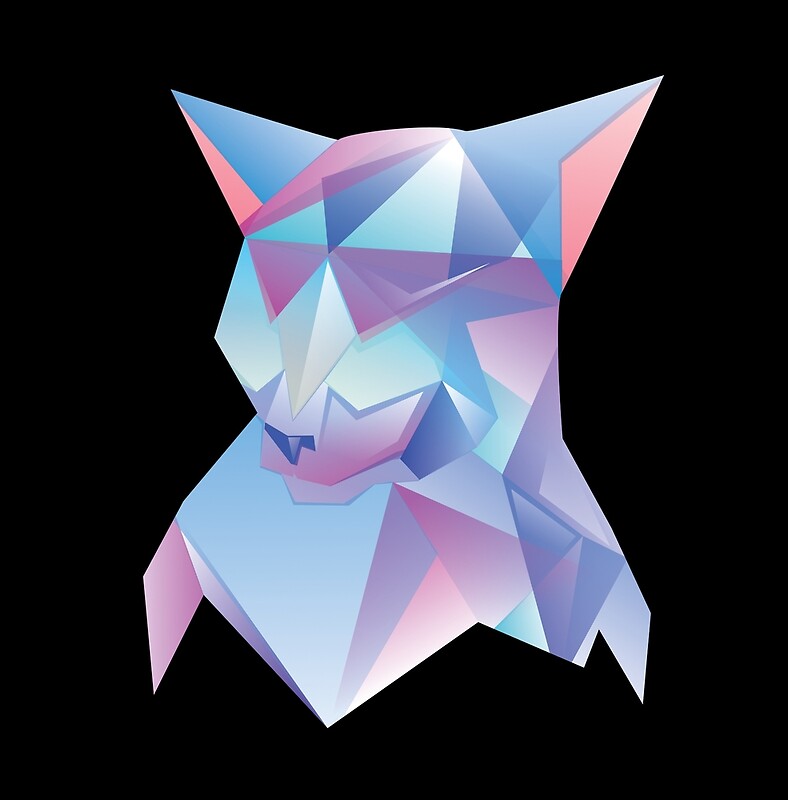 "Crystal Cat" by nattsart | Redbubble