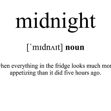 "Midnight Definition | Dictionary Collection" Art Board Print by ...