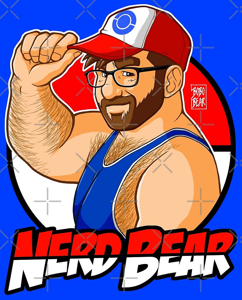 "NERD BEAR - DARK BEARD" by bobobear | Redbubble