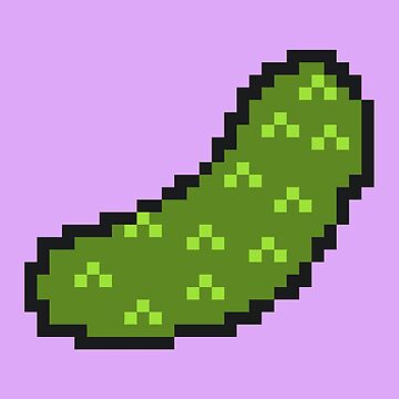 "Awesome Quirky Pixel Art Pickle Design" Art Board Print for Sale by ...