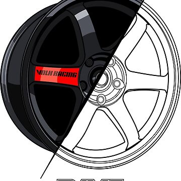 "Volk Racing White" Sticker for Sale by God21llaGraphic | Redbubble