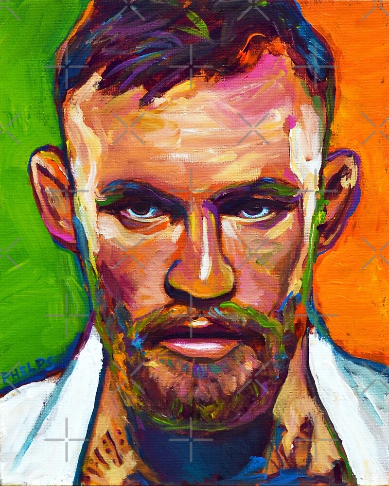"Conor McGregor Portrait by Robert Phelps" by RobertPhelpsArt | Redbubble