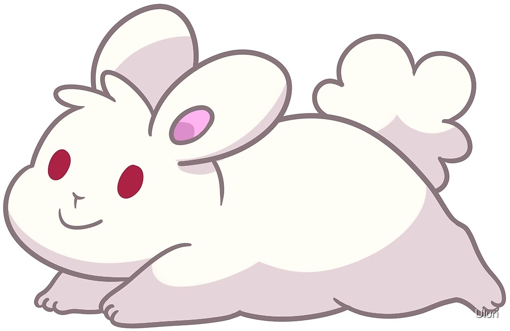 "Albino White Bunny Rabbit" by Uluri | Redbubble