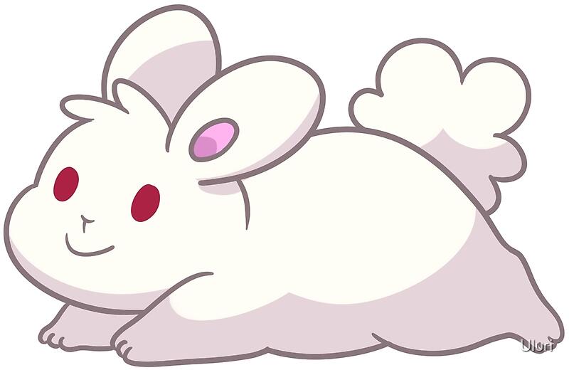 "Albino White Bunny Rabbit" by Uluri | Redbubble