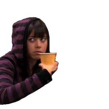 "Grouchy April Ludgate " Sticker for Sale by gfasika | Redbubble