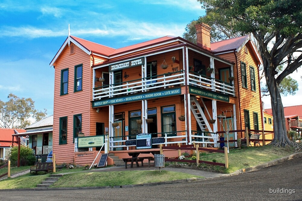 "The Dromedary Hotel, Central Tilba NSW" by buildings | Redbubble