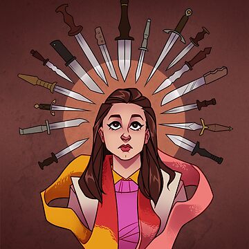 "Knives Out" Sticker for Sale by tinymintywolf | Redbubble