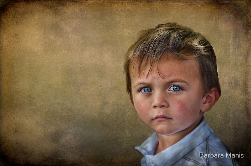 "Blue-Eyed Boy" by Barbara Manis | Redbubble