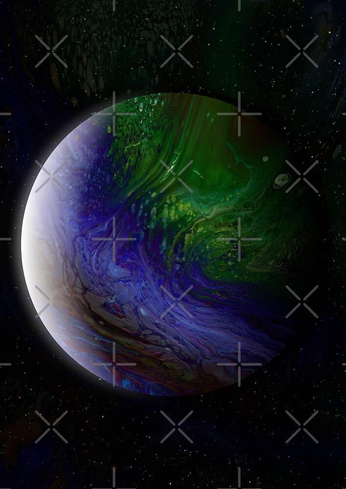 "Planet Gamma: Outer Space Art" by Kathryn Andersen | Redbubble