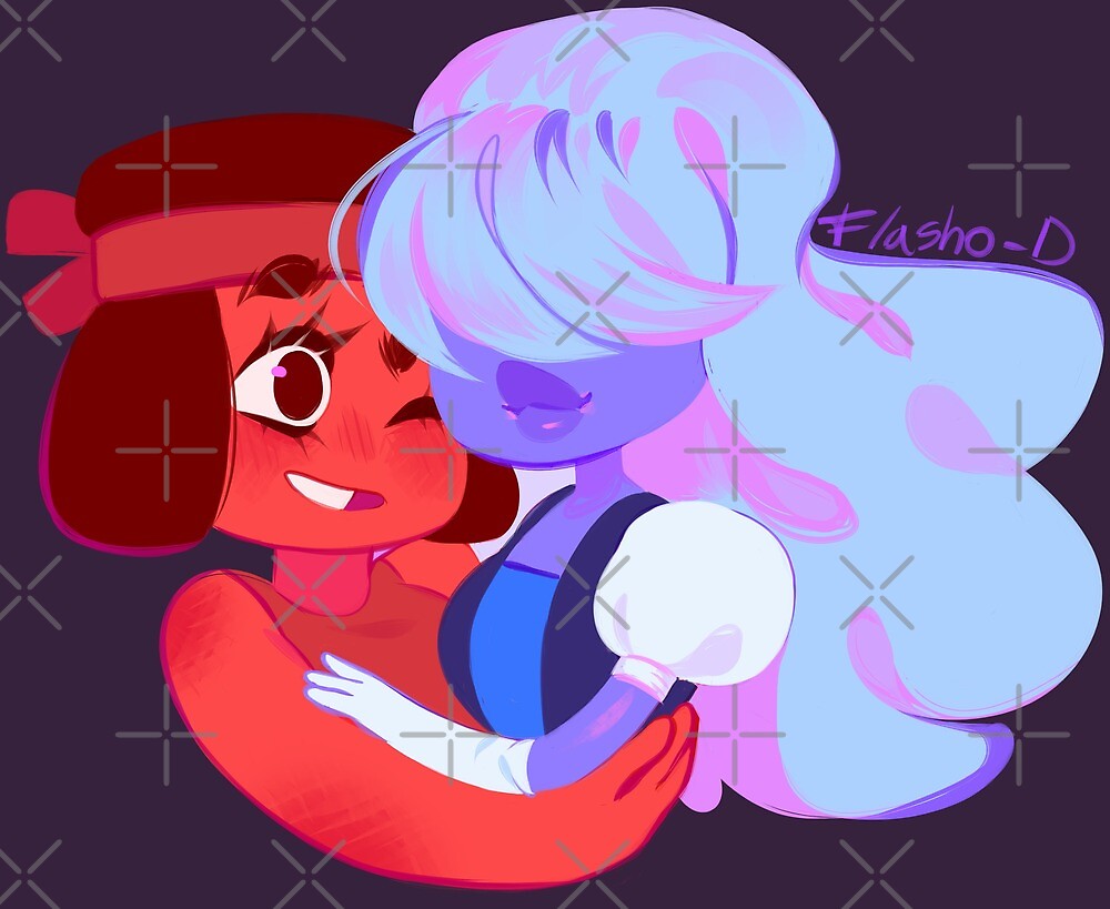 "Ruby x Sapphire" by Flasho-D | Redbubble
