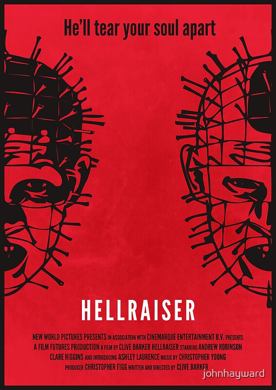 "Hellraiser Minimal Poster Redesign" by johnhayward | Redbubble