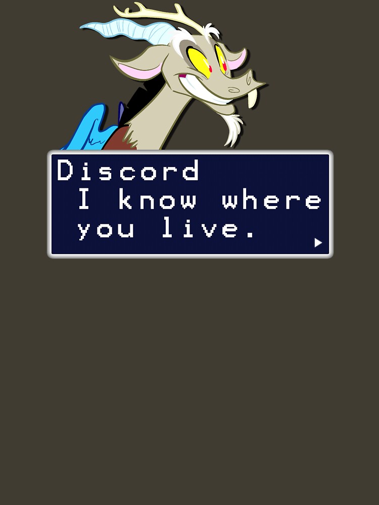 "My Little Pony Discord Quote Shirt" T-shirt by Casteal | Redbubble