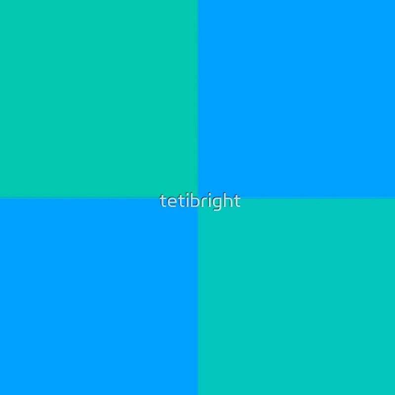 "Blue and green check pattern" by tetibright | Redbubble