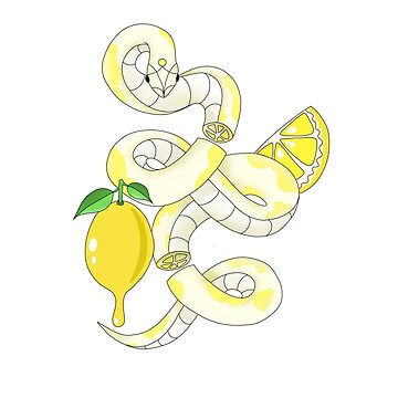 "Lemon snake " Sticker for Sale by artcgistore | Redbubble