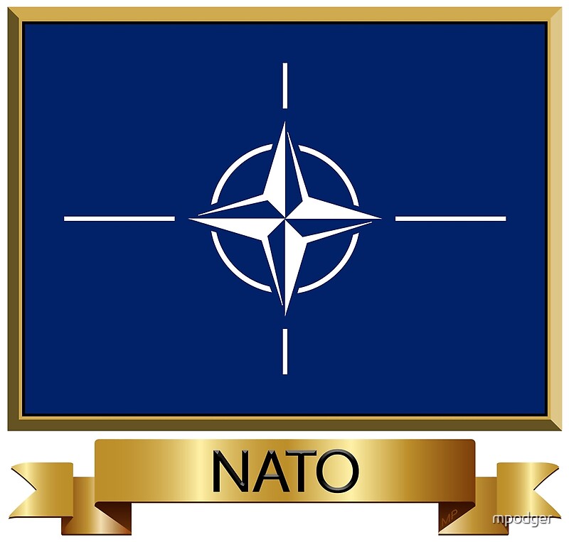 "Nato Named Flag Stickers, Gifts and Products" by mpodger | Redbubble