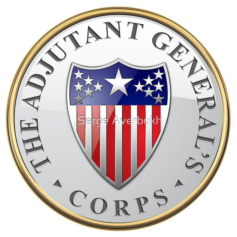 "Adjutant General's Corps - AG Corps Branch Insignia over Blue Velvet ...