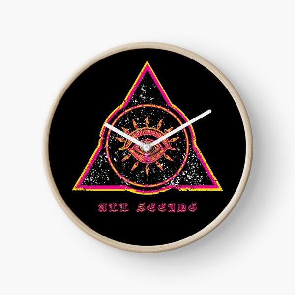 All Seeing Eye Clocks | Redbubble