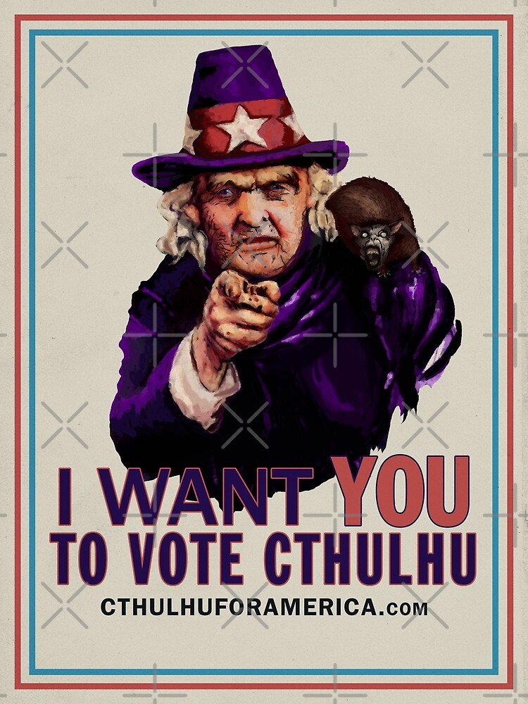 "Aunt Keziah: Vote Cthulhu for President" by Devil Olive | Redbubble