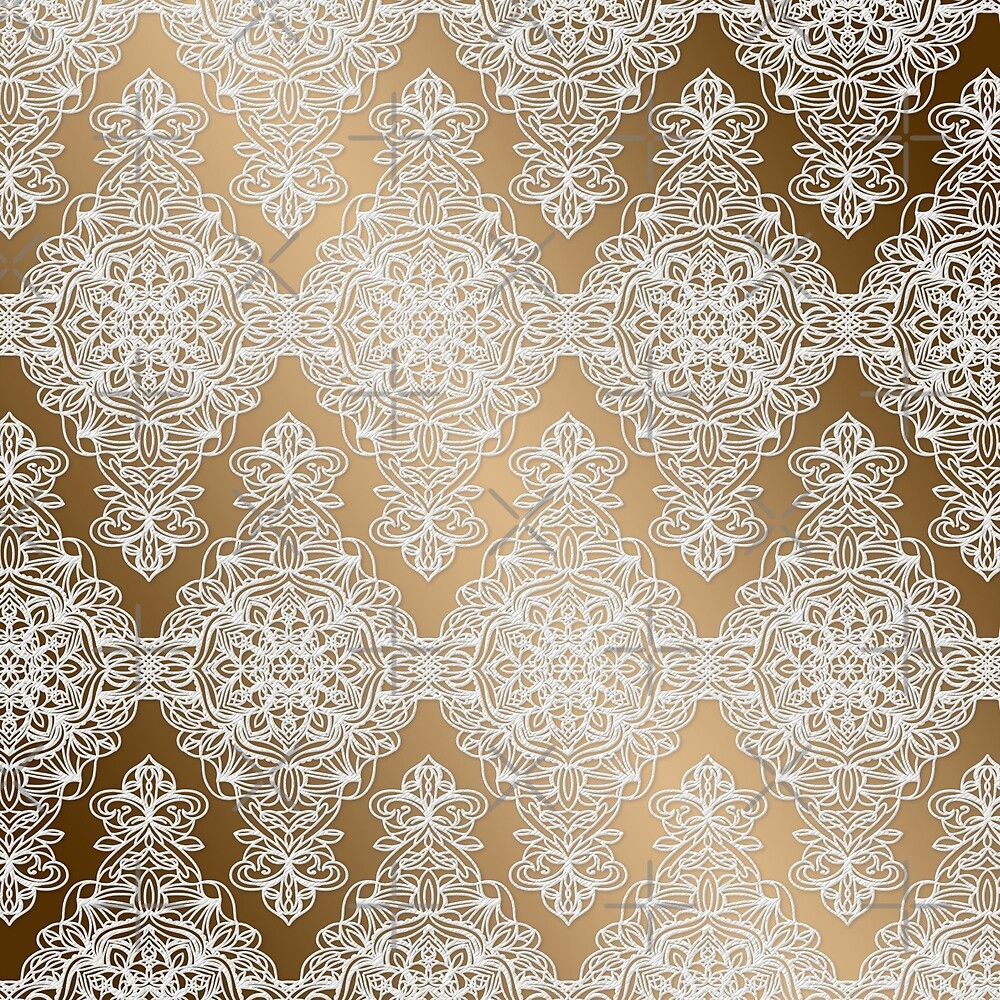 "Gold Lace Pattern" by alliemac | Redbubble