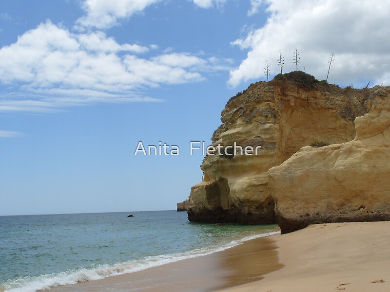 ""Coast Line" West Coast of Albufeira, Portugal" by Anita Fletcher ...