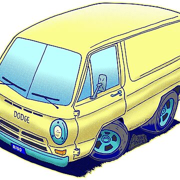 "Classic A100 van just car" Sticker for Sale by Andres7B9 | Redbubble