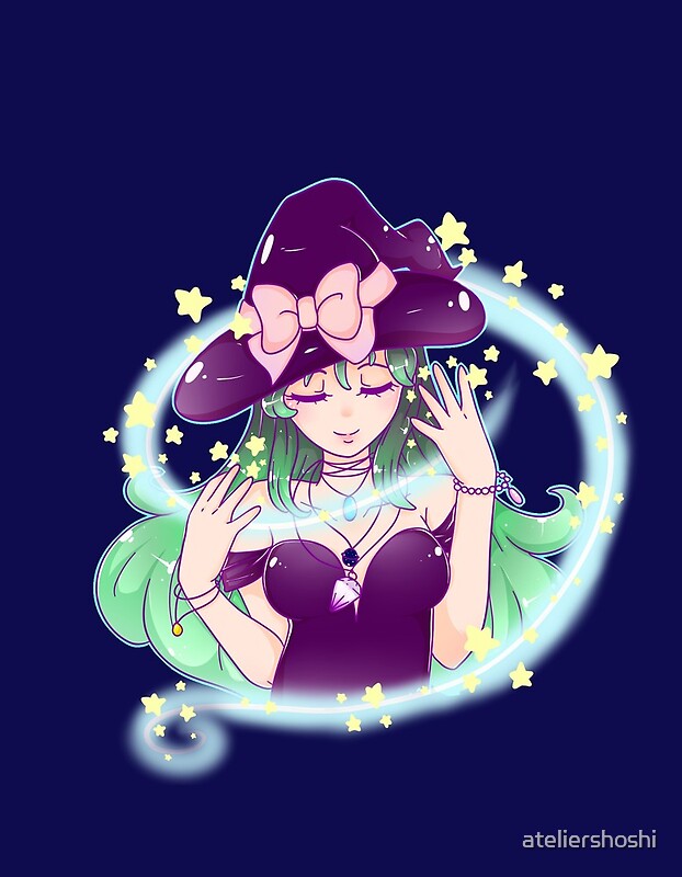 "Starry Witch Magic " by ateliershoshi | Redbubble